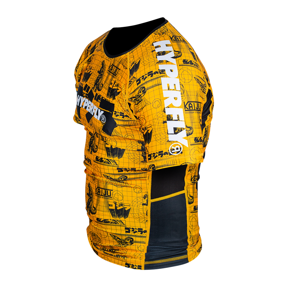 Hyperfly + Godzilla Grid Rash Guard